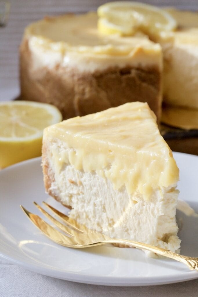Baked Lemon Curd Cheesecake | Jo's Kitchen Larder