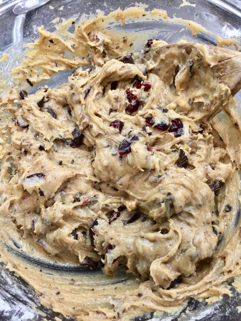 Dark Chocolate Cranberry Chestnut Cookies - Jo's Kitchen Larder