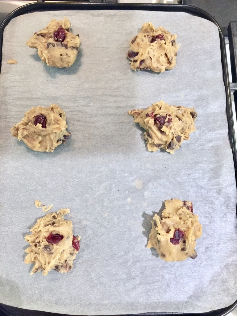 Dark Chocolate Cranberry Chestnut Cookies - Jo's Kitchen Larder