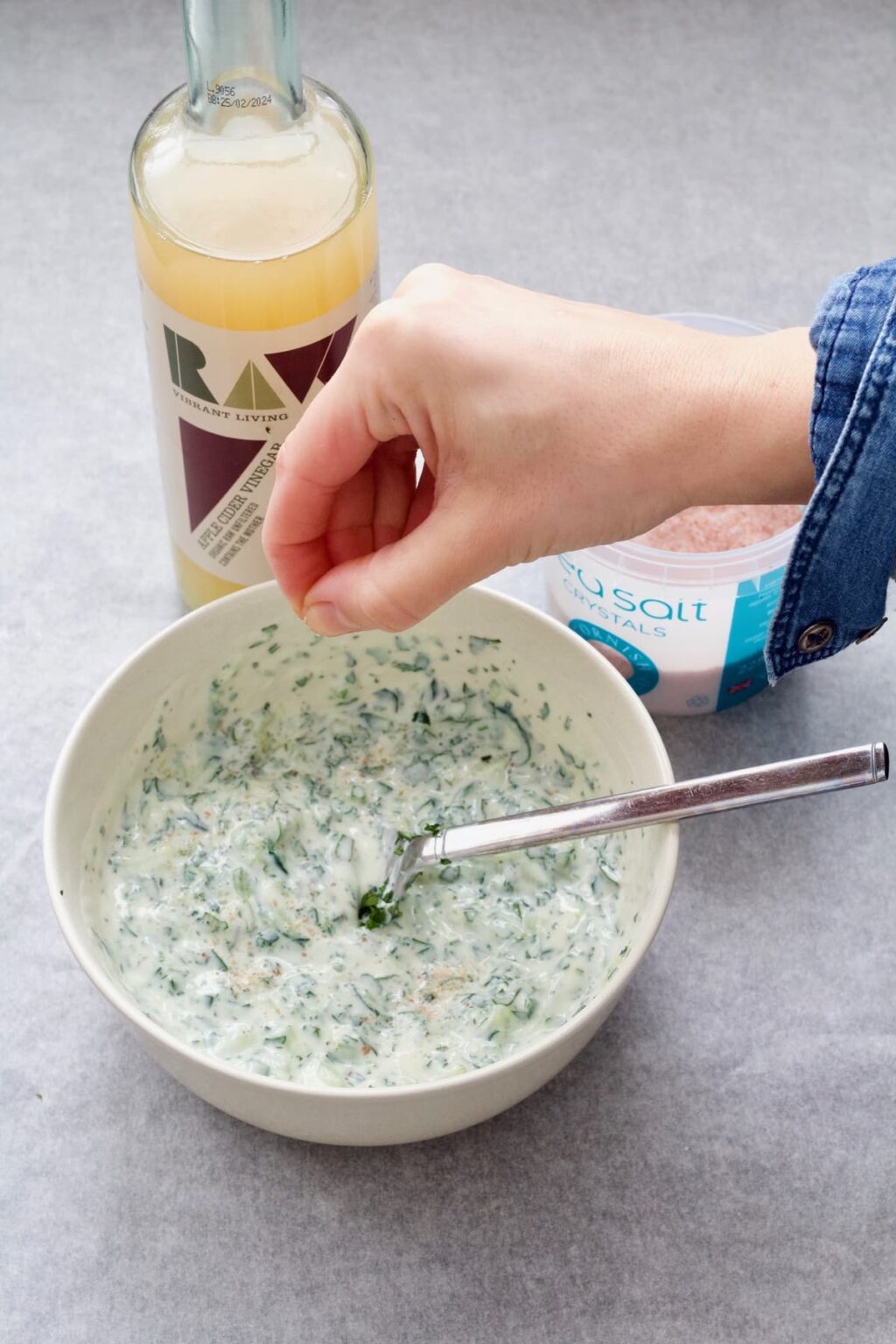 Cucumber Raita (Dairy-Free, Vegan) - Jo's Kitchen Larder