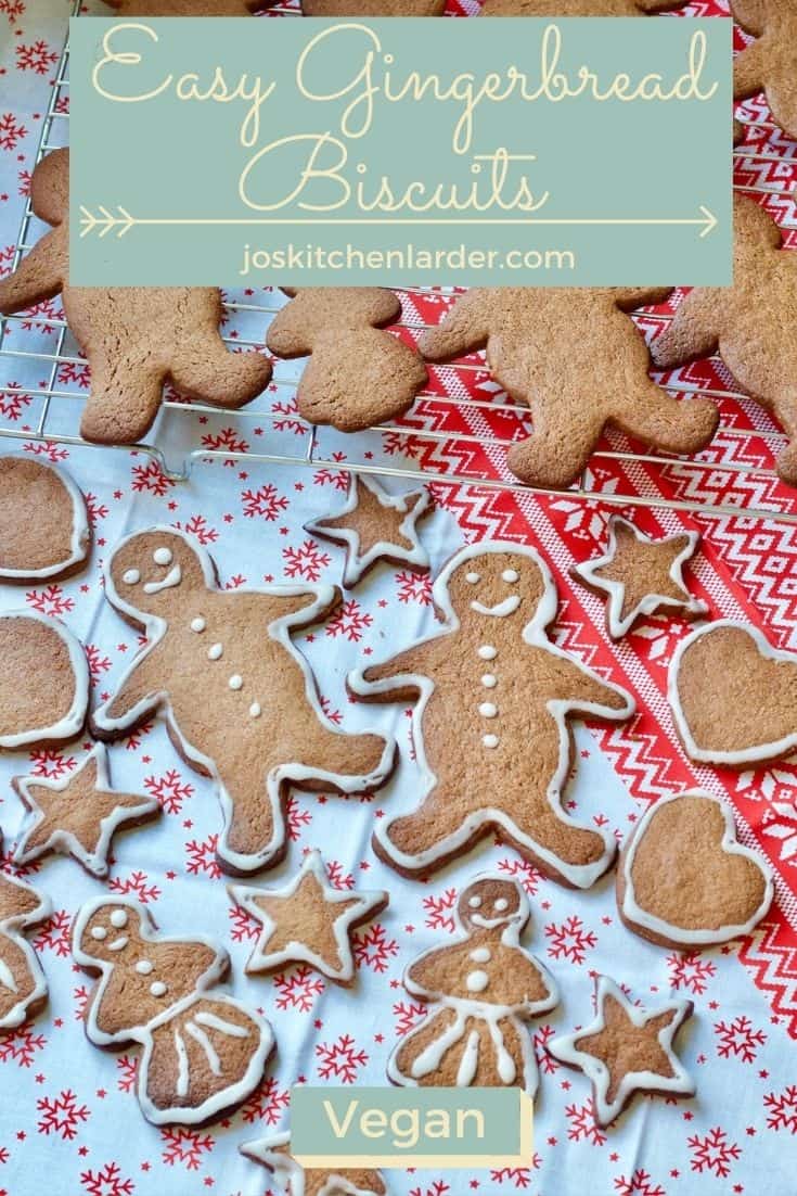 Easy Gingerbread Biscuits (Vegan) - Jo's Kitchen Larder