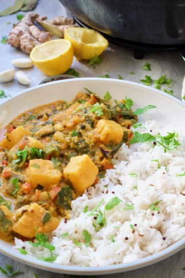 Celeriac & Chard Vegetable Curry (Vegan) | Jo's Kitchen Larder