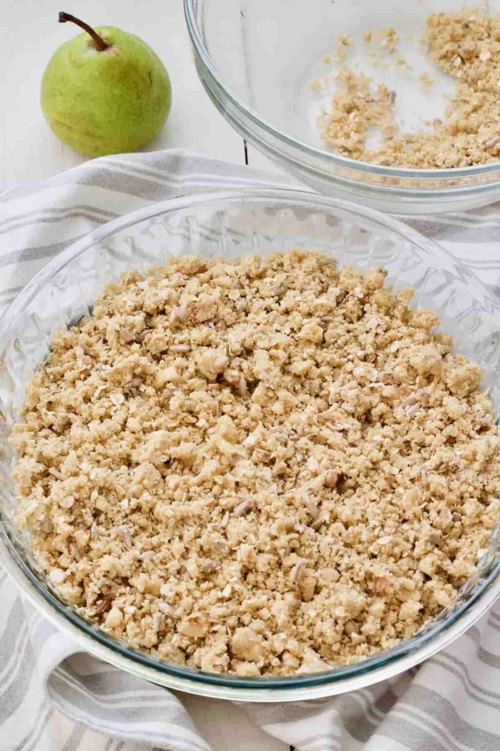 Pear Crumble with Granola Topping (Vegan) - Jo's Kitchen Larder
