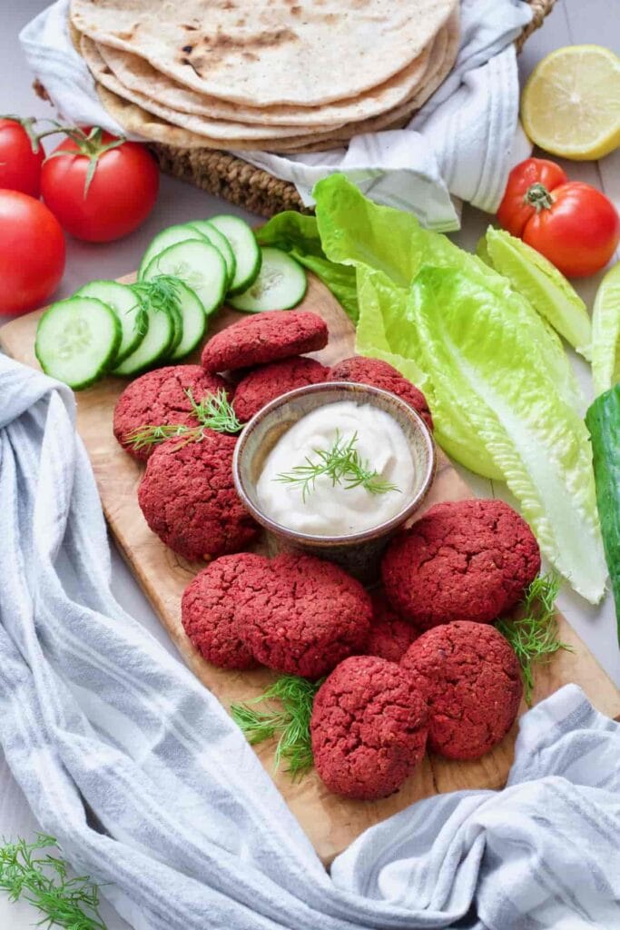 Baked Beetroot Falafel - Jo's Kitchen Larder