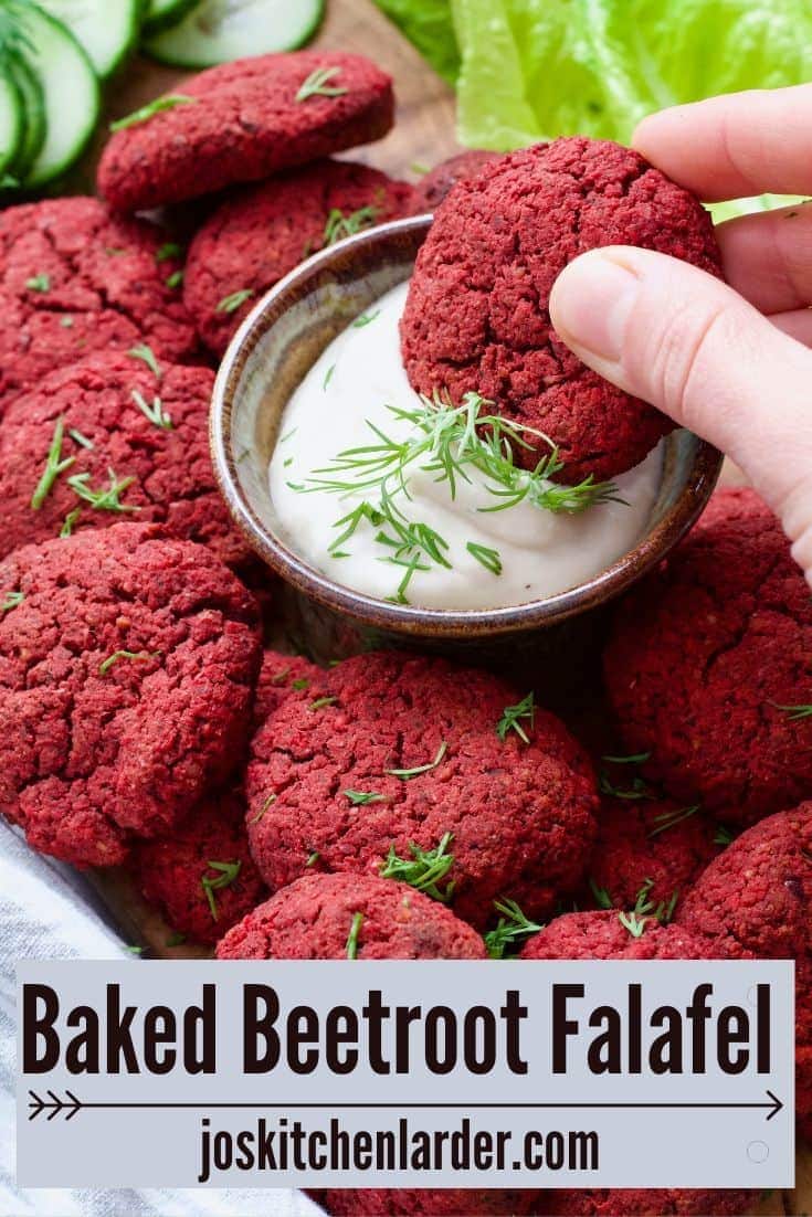 Baked Beetroot Falafel - Jo's Kitchen Larder