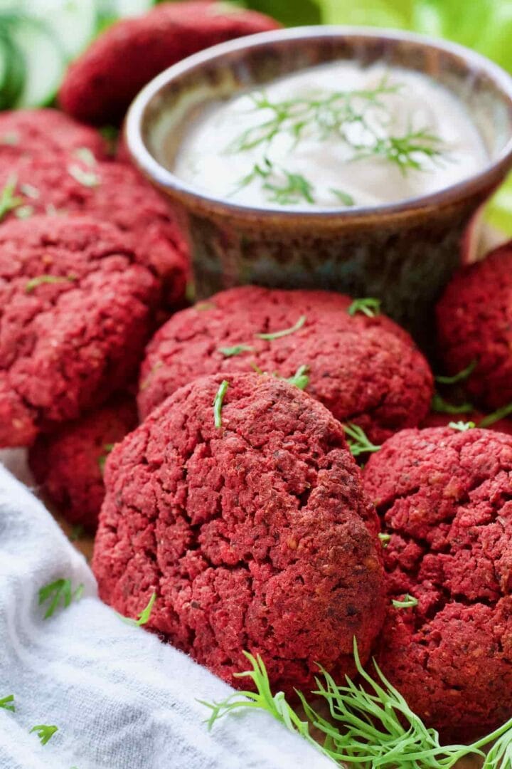 Baked Beetroot Falafel - Jo's Kitchen Larder