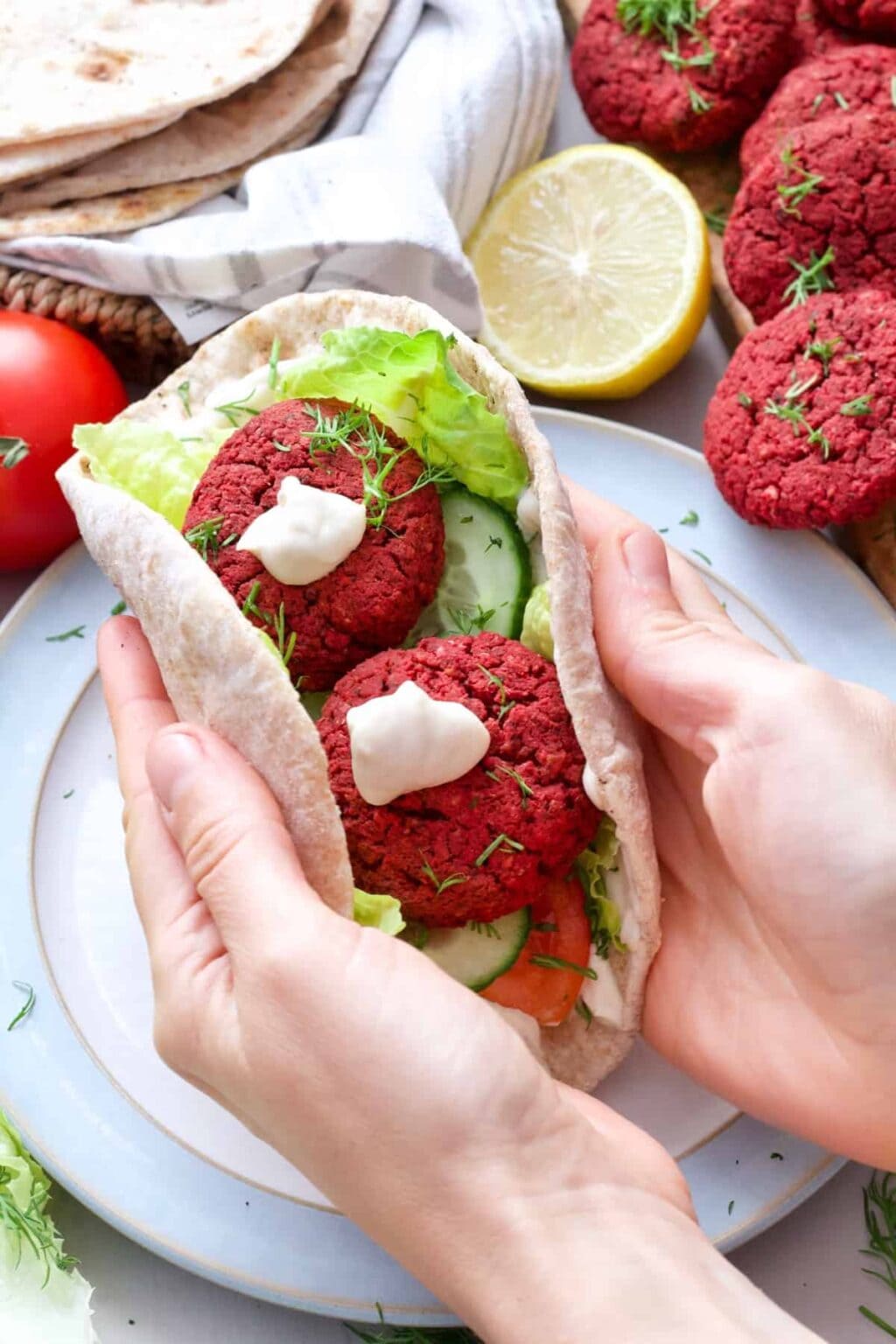 Baked Beetroot Falafel - Jo's Kitchen Larder