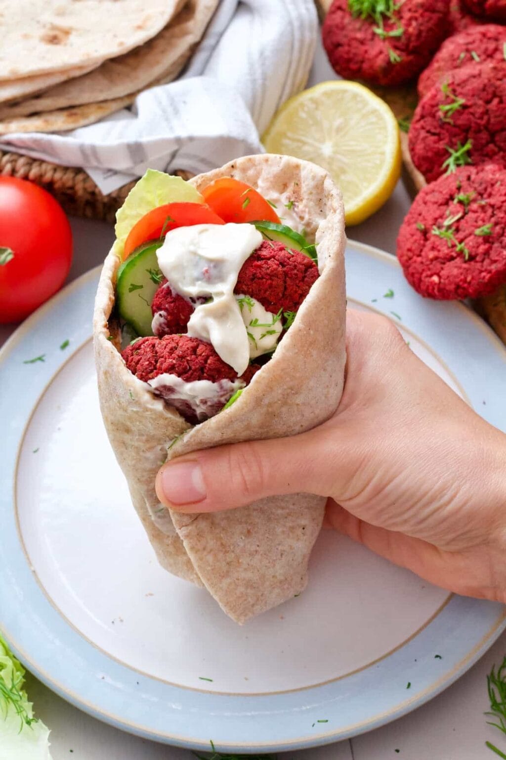 Baked Beetroot Falafel - Jo's Kitchen Larder
