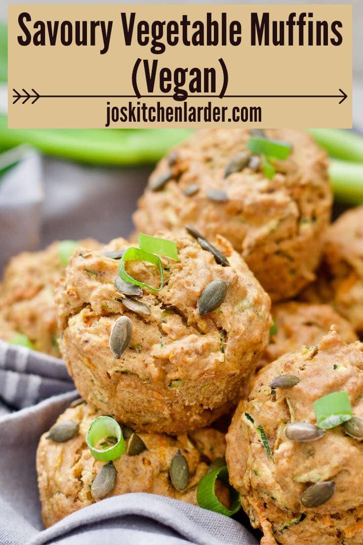 Savoury Vegetable Muffins (Vegan) - Jo's Kitchen Larder