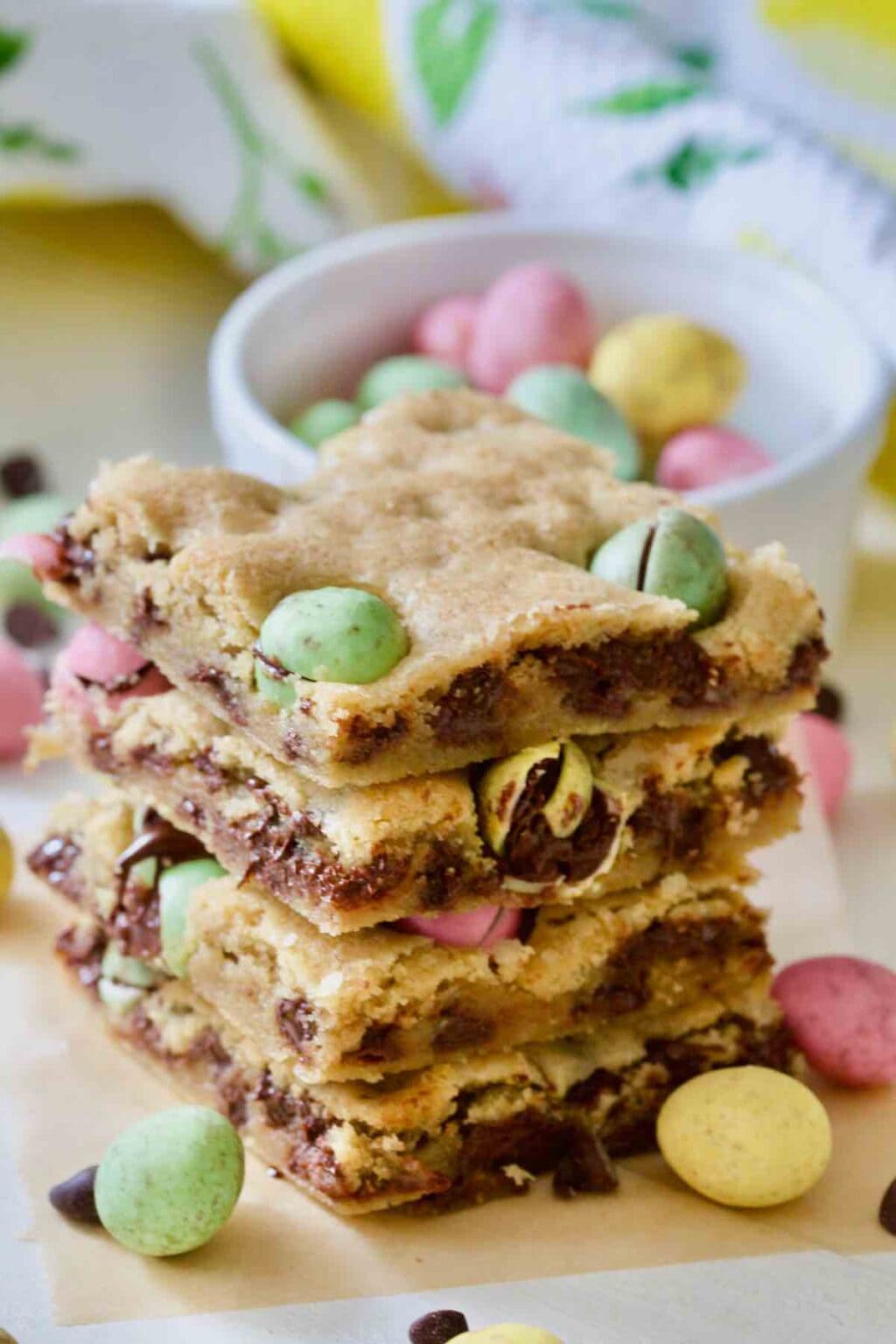 Mini Egg Cookie Bars (Vegan) - Jo's Kitchen Larder