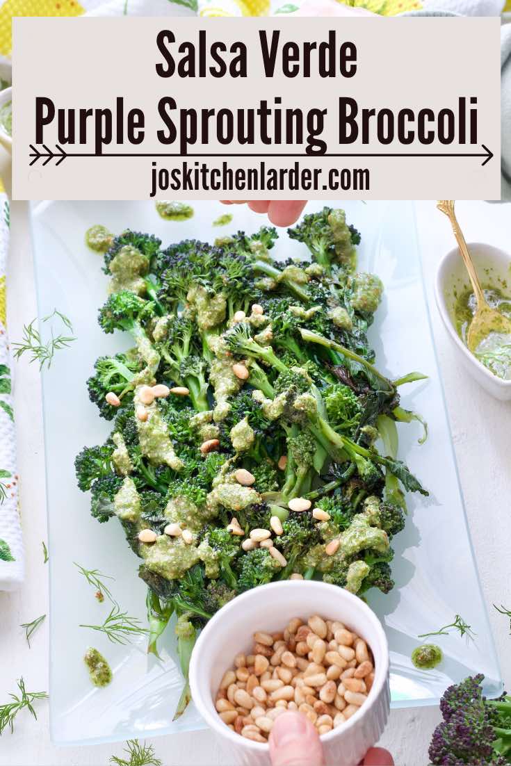 Salsa Verde Purple Sprouting Broccoli - Jo's Kitchen Larder