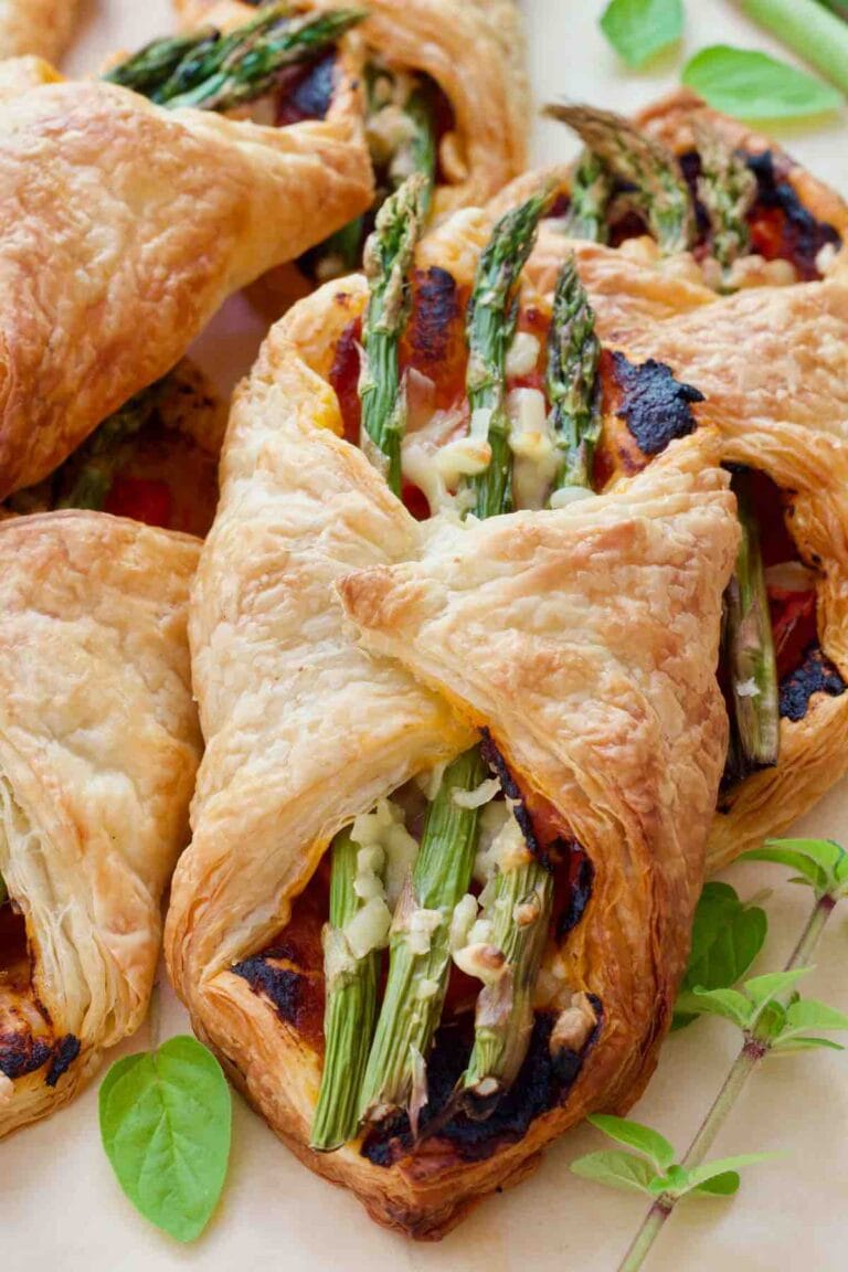 Tomato & Asparagus Puff Pastry Bundles - Jo's Kitchen Larder