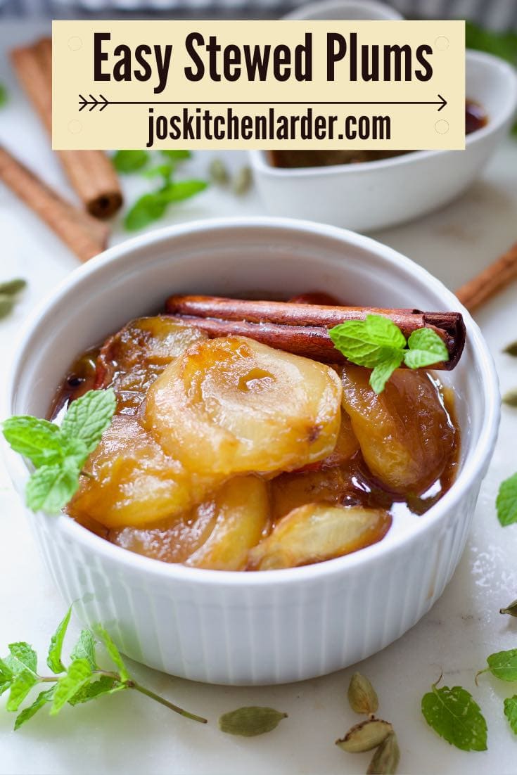 Easy Stewed Plums - Jo's Kitchen Larder