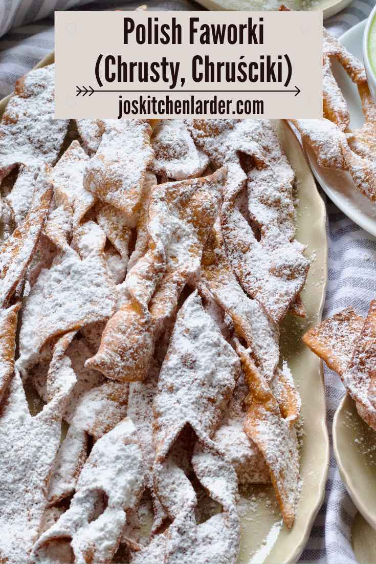 Polish Faworki (Chrusty, Chruściki) - Jo's Kitchen Larder