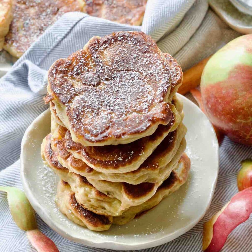 Polish Apple Pancakes (Racuchy z Jabłkami) - Jo's Kitchen Larder