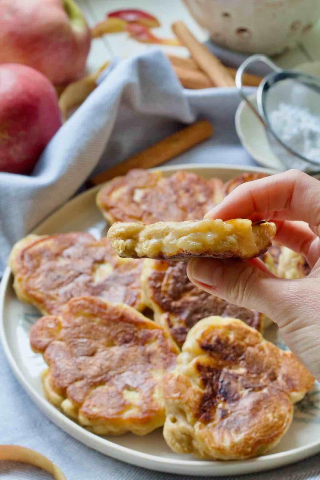 Polish Apple Pancakes (Racuchy z Jabłkami) - Jo's Kitchen Larder