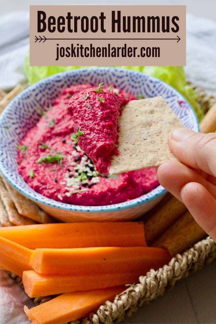 Beetroot Hummus - Jo's Kitchen Larder