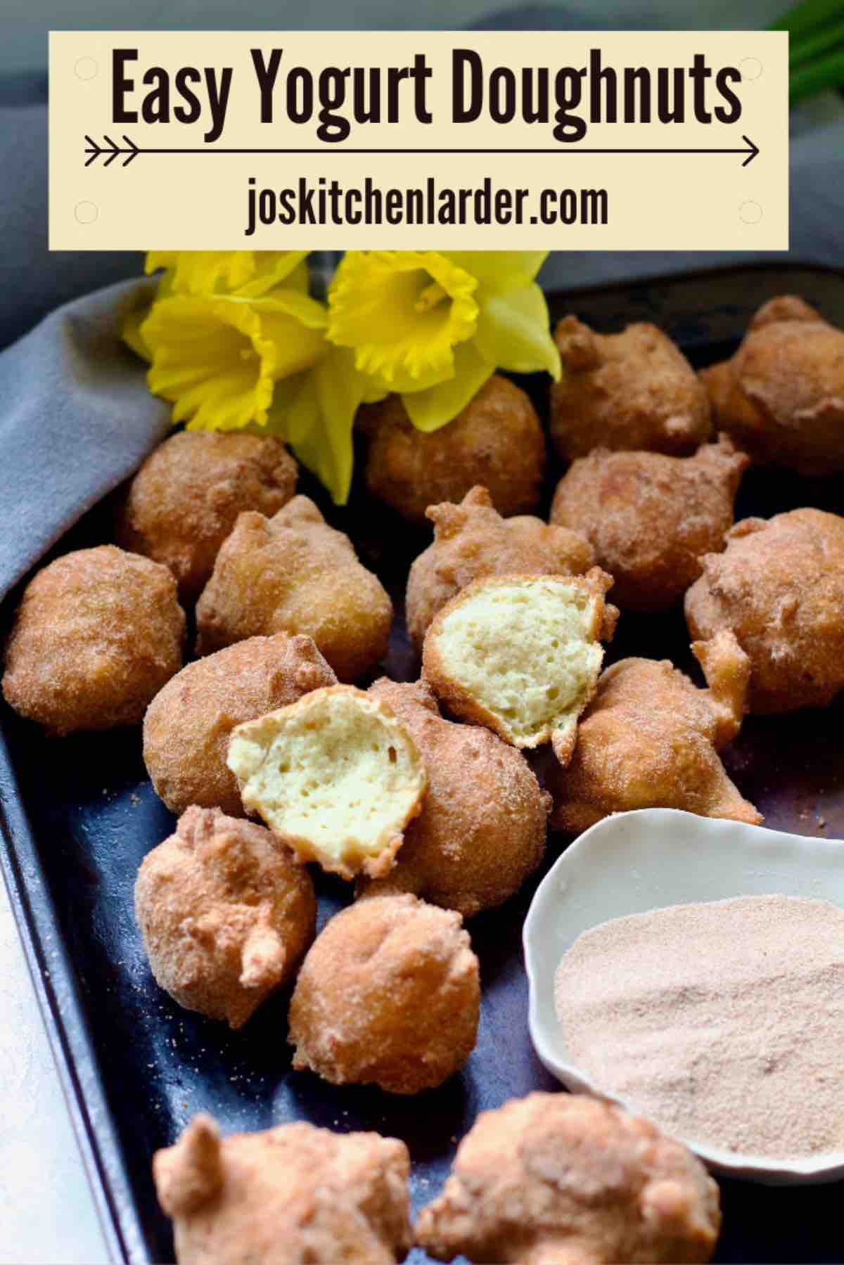 Easy Yogurt Doughnuts - Jo's Kitchen Larder